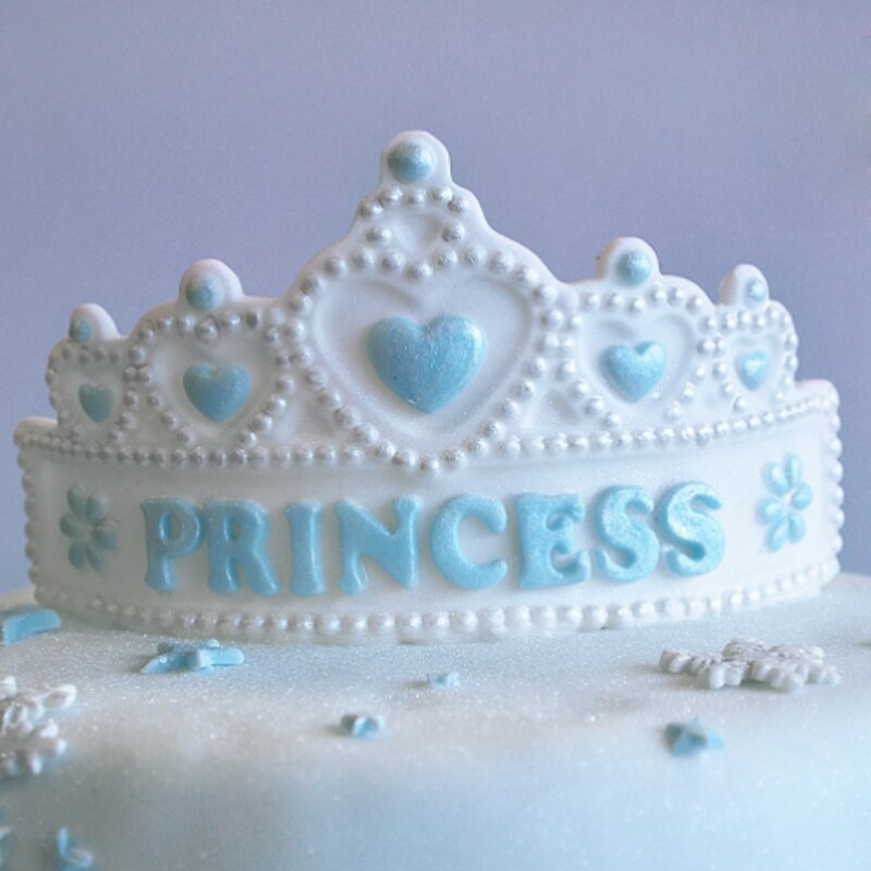 Princess Tiara Banner Molds Fondant Cake Decor Too... – Grandado