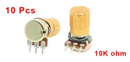 10 stks WH148-10K ohm 3 Pins 6mm Split Shaft Rotar... – Grandado