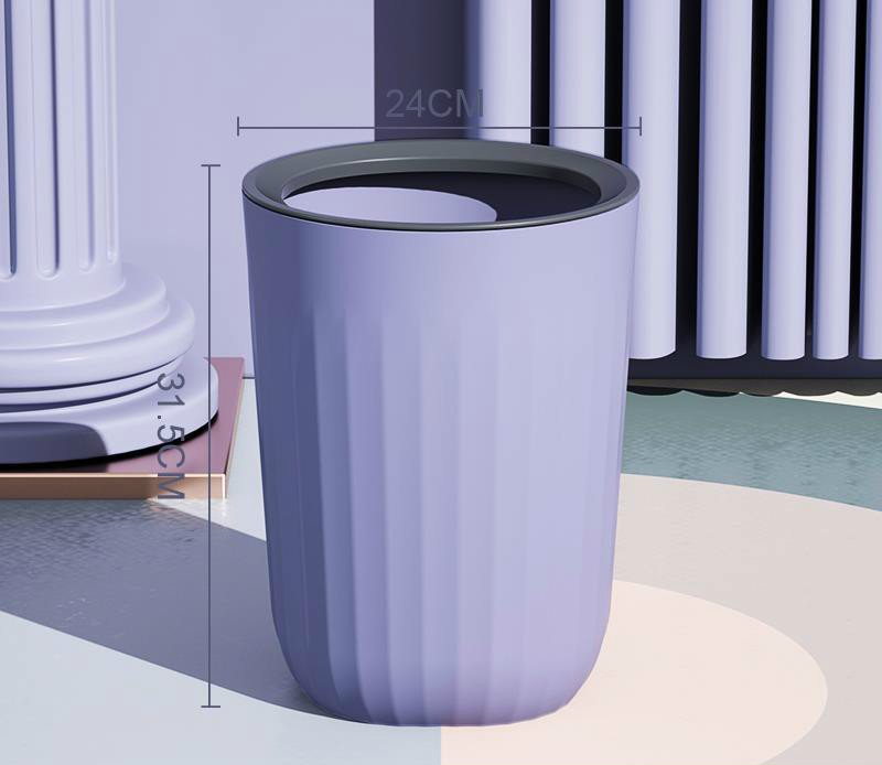 4 Colors Ins Plastic Garbage Baskets Nordic Color ... – Grandado