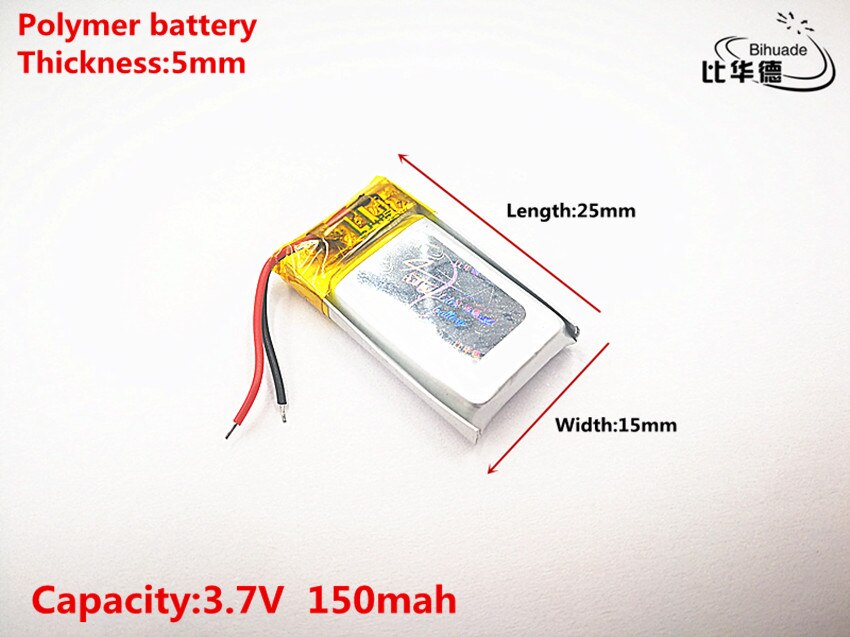 Liter energi batteri god qulity 3.7v,150 mah ,5015... – Grandado