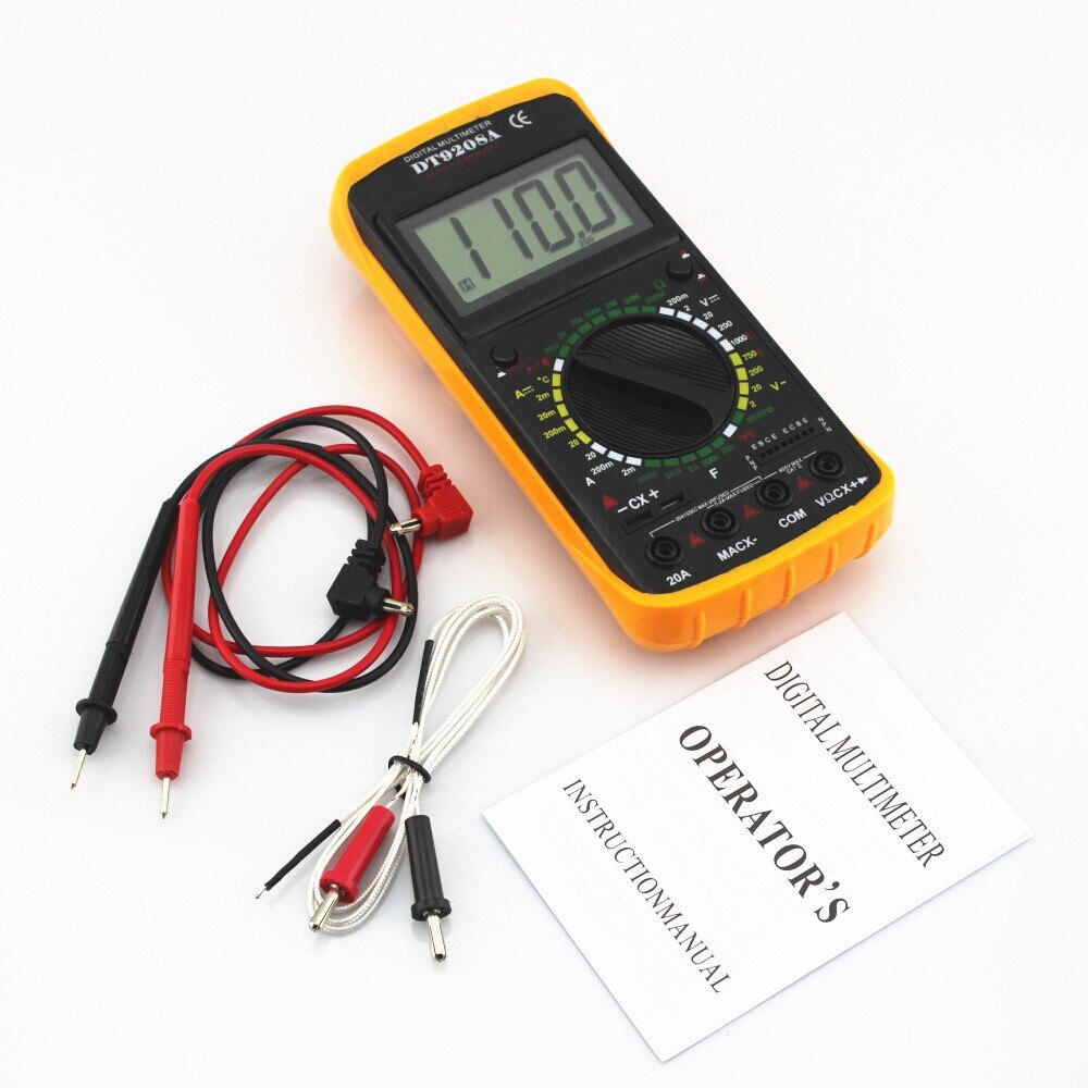 DT9208A LCD Display Handheld Voltmeter Ammeter Ohm... – Vicedeal