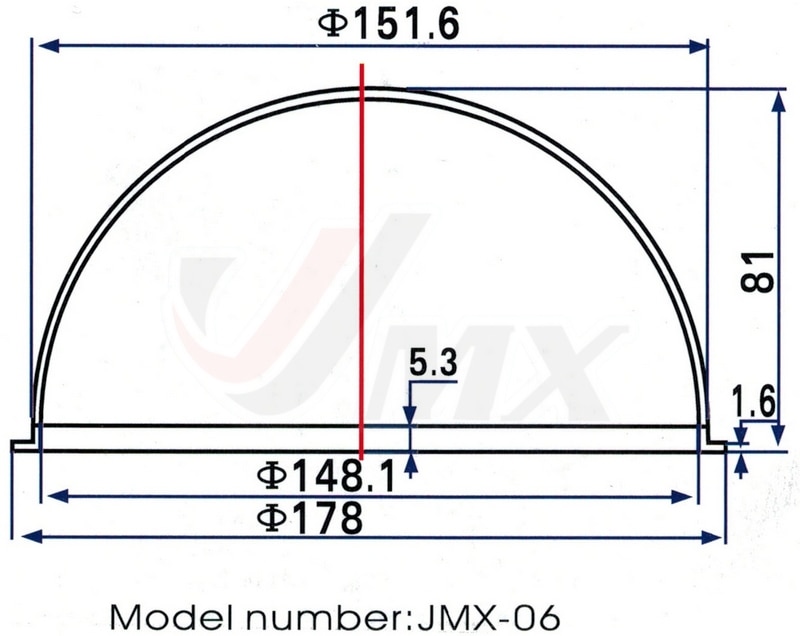 JMX 6 Inch Acrylic CCTV / GOPRO Replacement Clear ... – Grandado