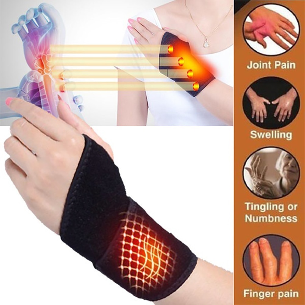 1 Pair Self-heating Magnetic Warm Wristband Splint... – Grandado