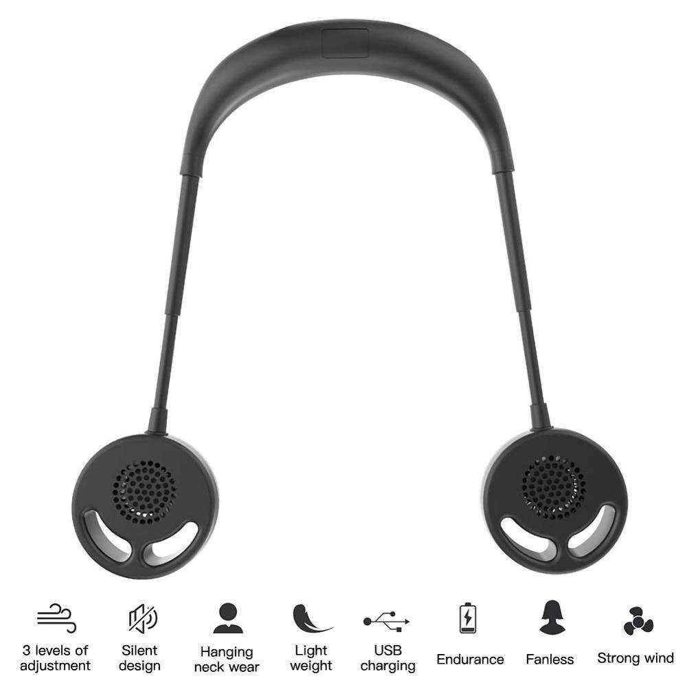 USBmini hanging neck fan foldable portable small f... – Grandado