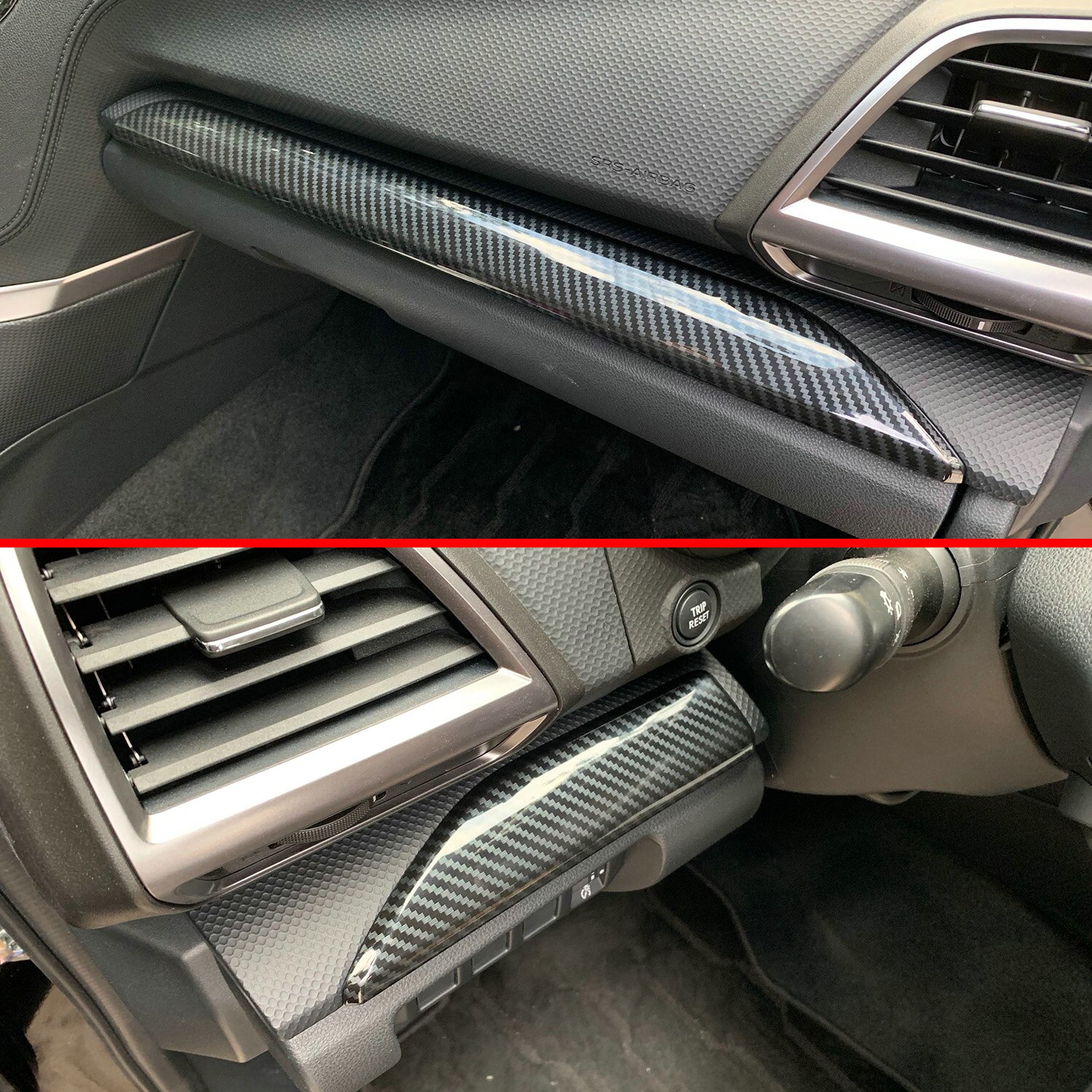 Carbon Fiber LHD Interior Dashboard Trims Strips A... – Grandado