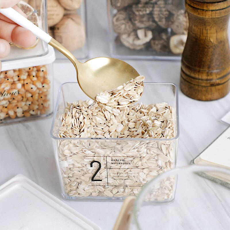 Kitchen Food Grade Plastic Storage Container Trans... – Vicedeal