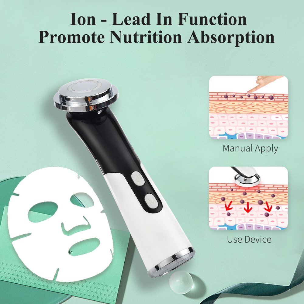 EMS Facial Massager Ion LED Photon Light Therapy S... – Grandado