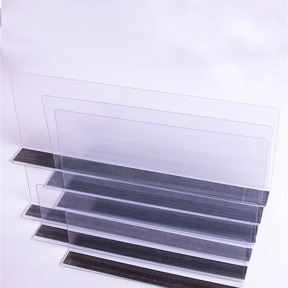 Clear Shelf Divider Baffle PVC L Shaped Separator ... – Vicedeal