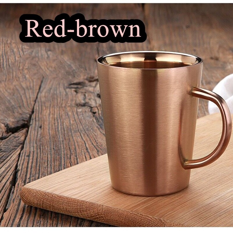 350 ML Stainless Steel Copper Plated Coffee Cup Do... – Vicedeal