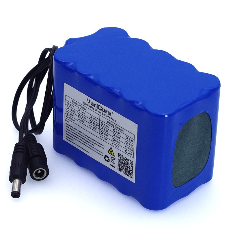 Varicore 12v 10ah 18650 Li Ion Battery Pack 12 6v Grandado