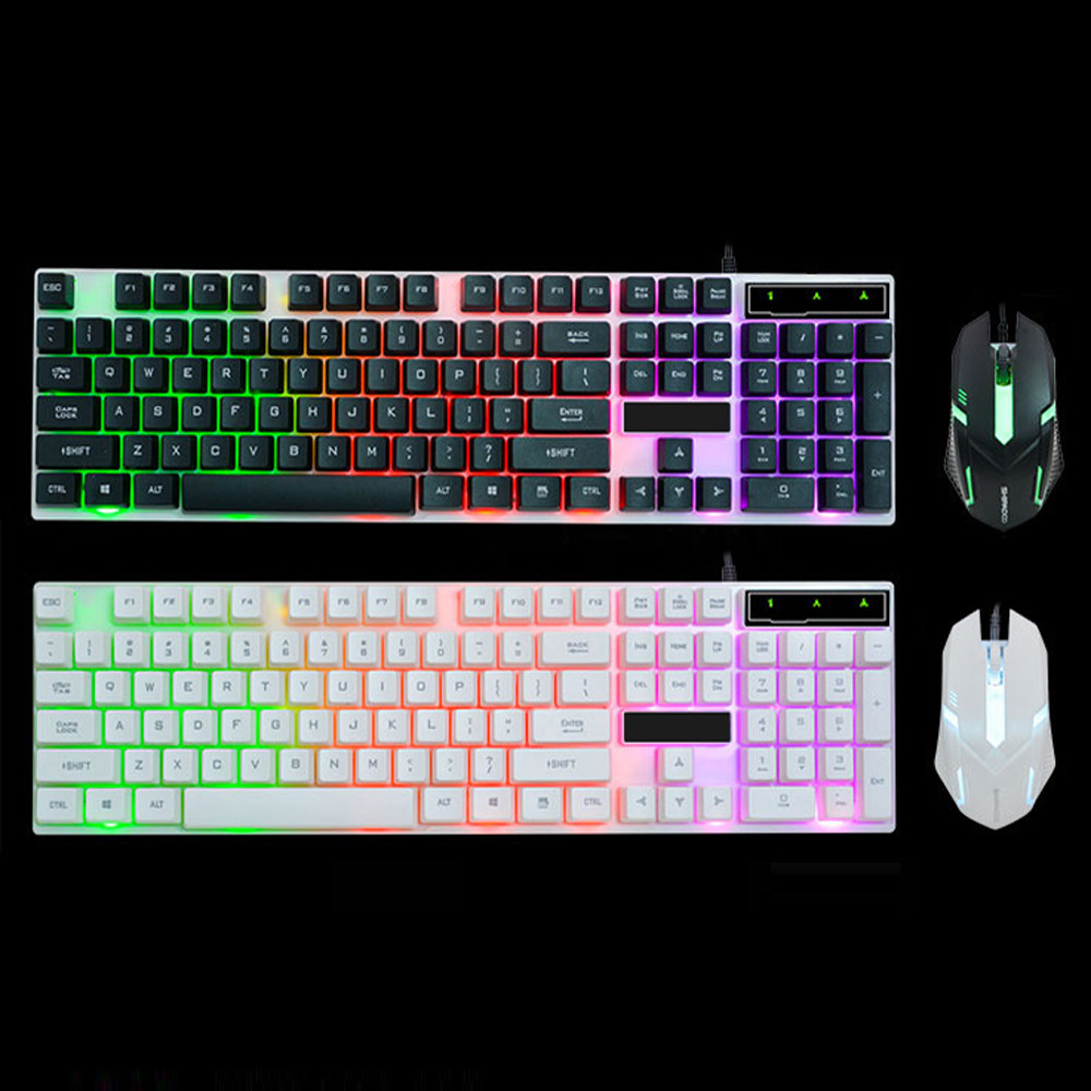 35@ Mechanical Keyboard Led Rainbow Color Backligh... – Grandado
