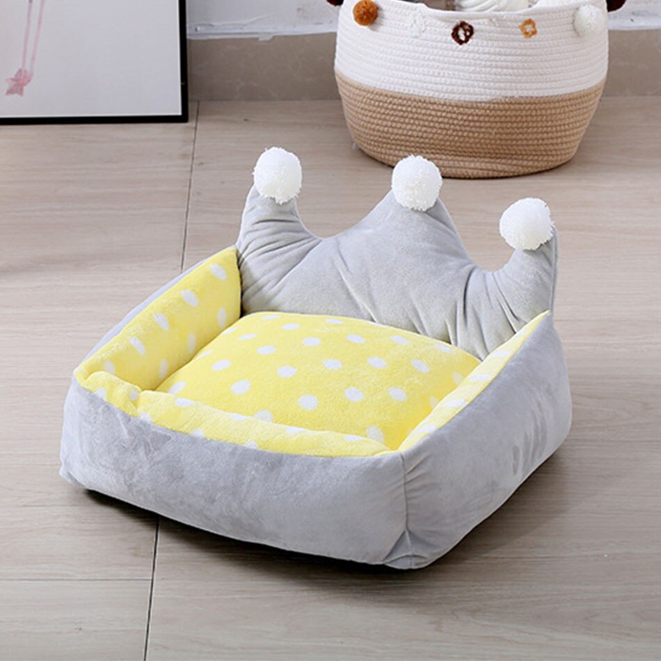 Crown Pet Mat Cute Cartoon Dog Cat House Warm Wint... – Grandado