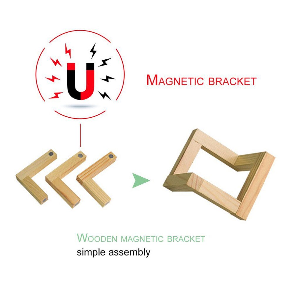 Detachable Smooth Solid Wood Bracket for Moon Shap... – Grandado