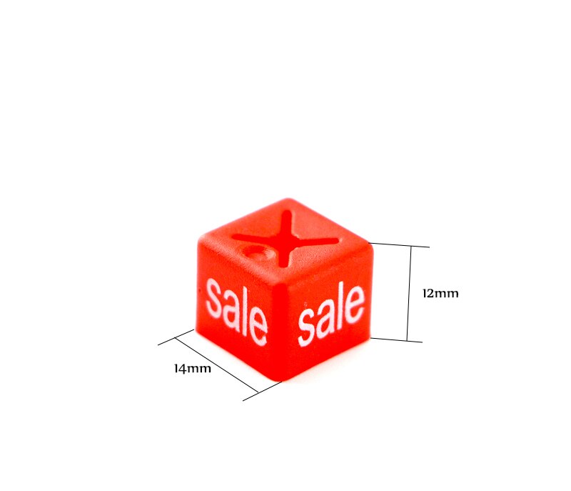 Hanger's Plastic Cubes red size maker clip printed... – Vicedeal