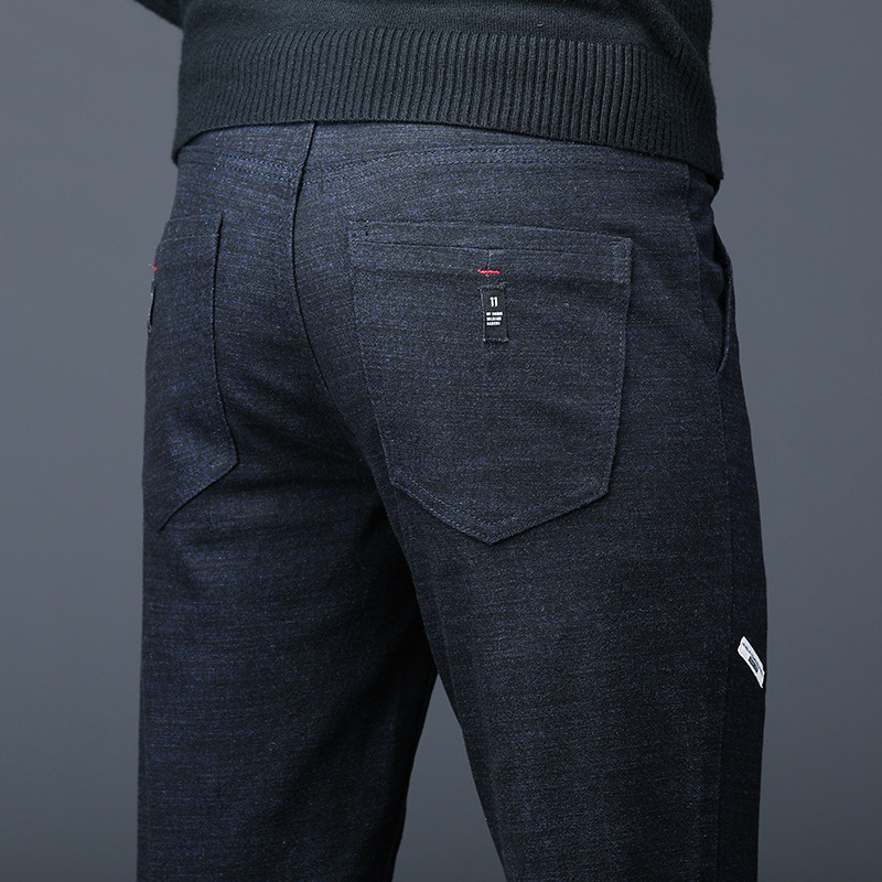 Men Pants Slim Fit Spring summer Business Flat Cla... – Grandado