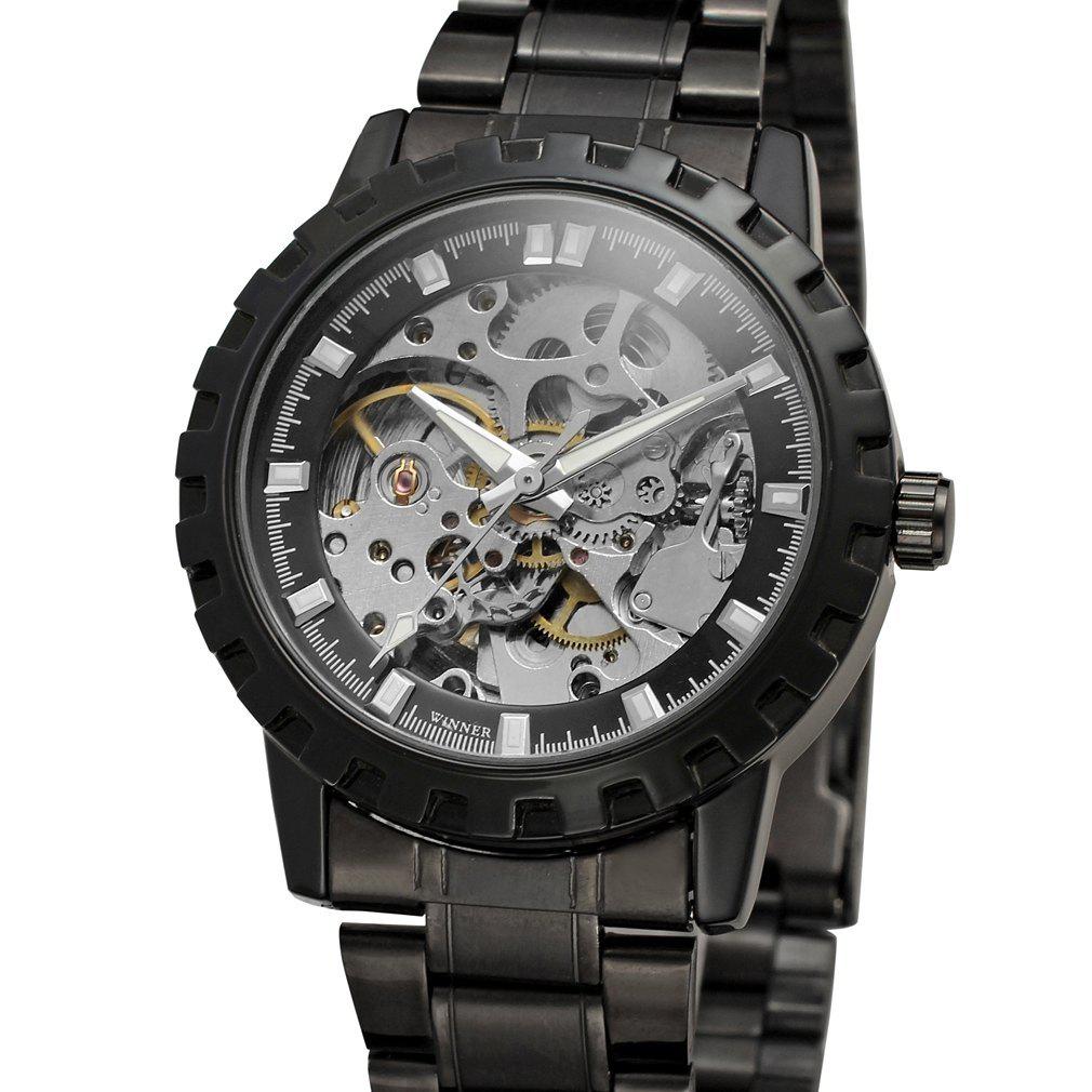 Top Brand Winner Vintage Black Full Stainless Stee... – Grandado