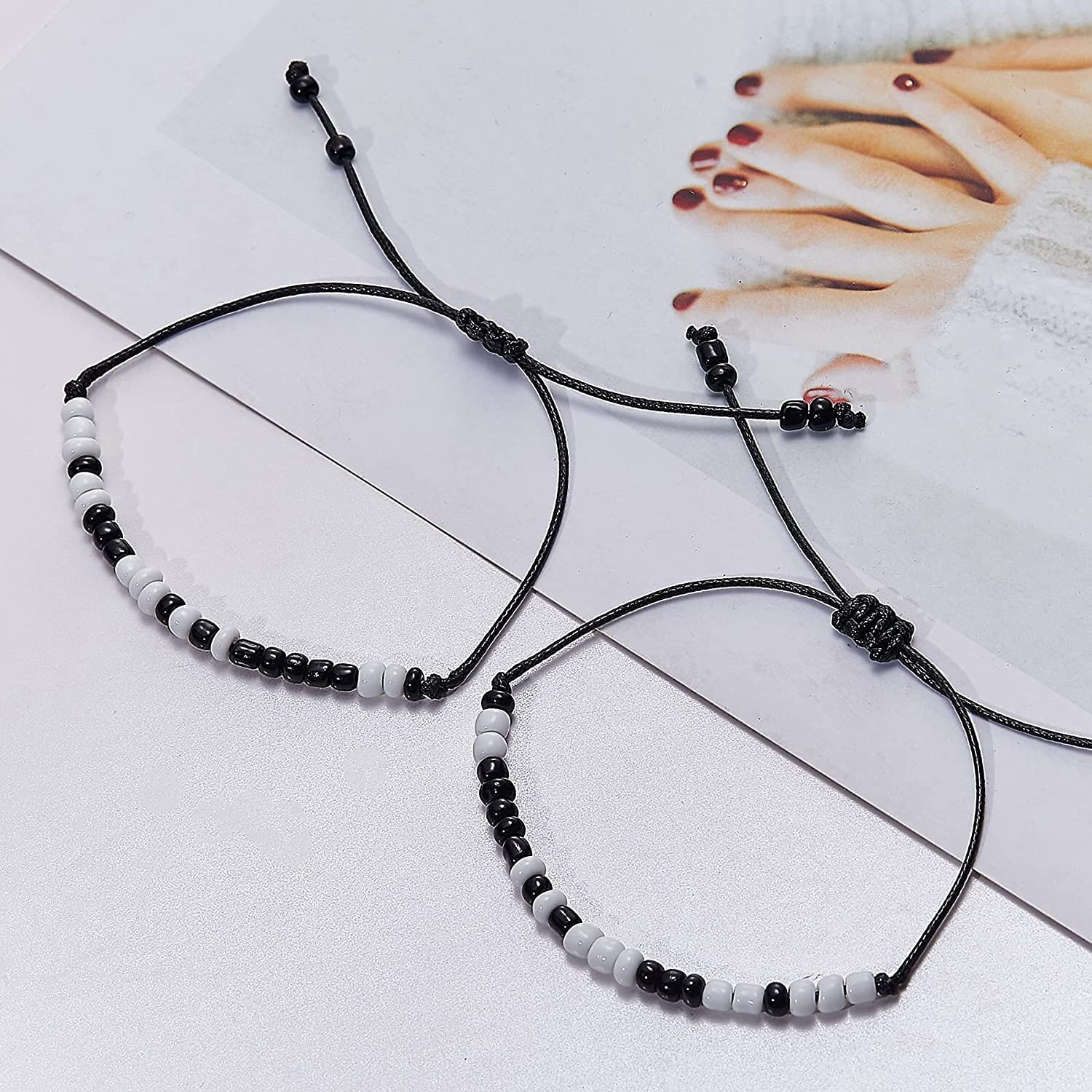 Morse Code Bracelet I Love You Couples Bracelets f... – Grandado