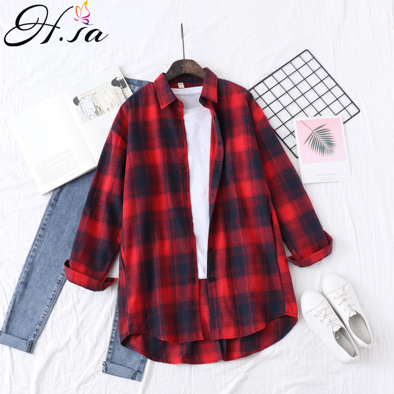 H.SA Spring Summer Women Long Blouses and Shirts K... – Grandado