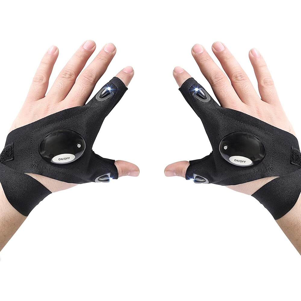 Work Gloves with High Bright LED Light Night Water... – Grandado