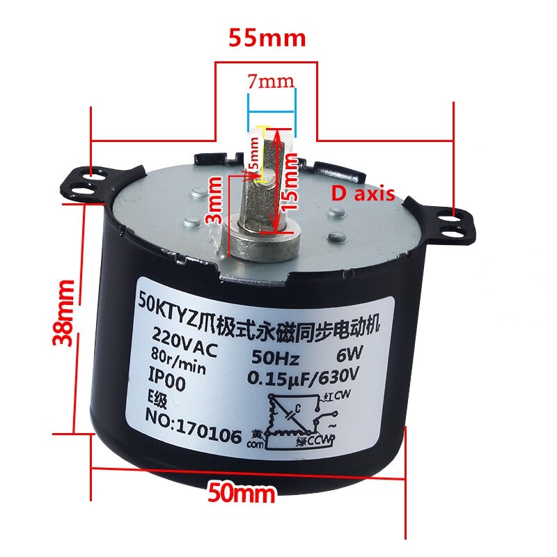 50KTYZ permanent magnet synchronous motor 220V AC ... – Grandado