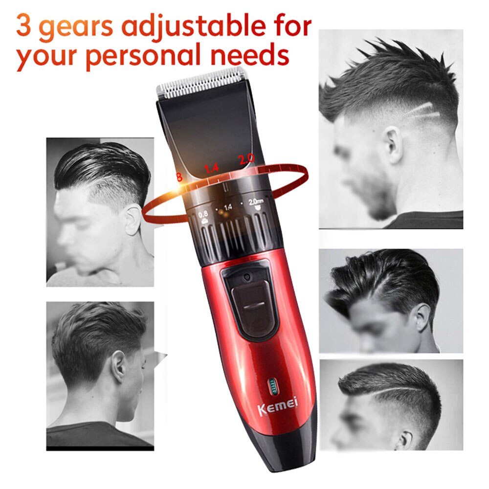 Men Hair Clipper Electric Beard Hair Trimmer Recha... – Vicedeal