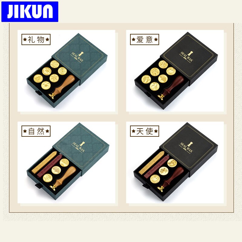 Jikun Lakzegel Postzegels Retro Brief Stempel Set ... – Vicedeal
