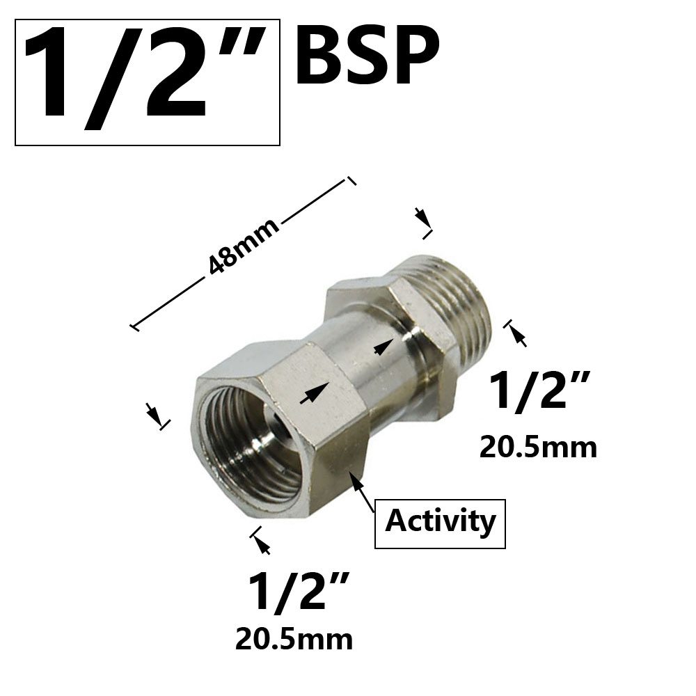 1/2 3/4" Thread Toilet Check Valve Connector One-w... – Vicedeal