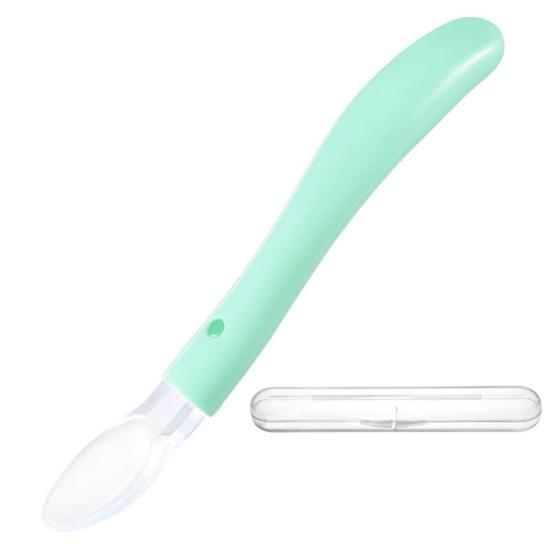 1Pcs Baby Vloeibare Siliconen Lepel Met Doos Antis... – Grandado
