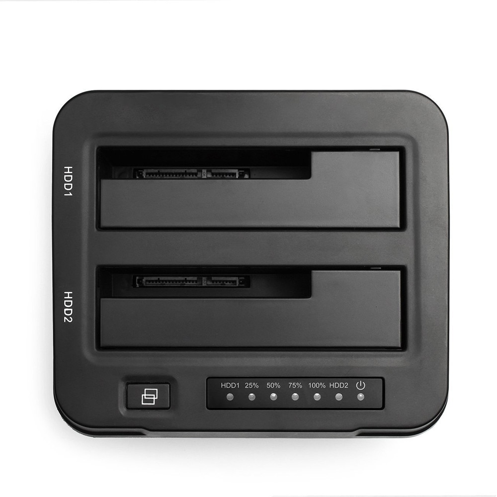 Aluminium Dual Bay Usb 3.0 Naar Sata Externe Harde... – Vicedeal