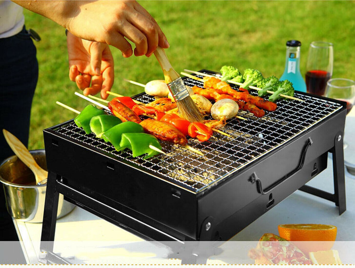 BBQ Grill Mat Baking Sheet Plate Easy Clean Grilli... – Vicedeal