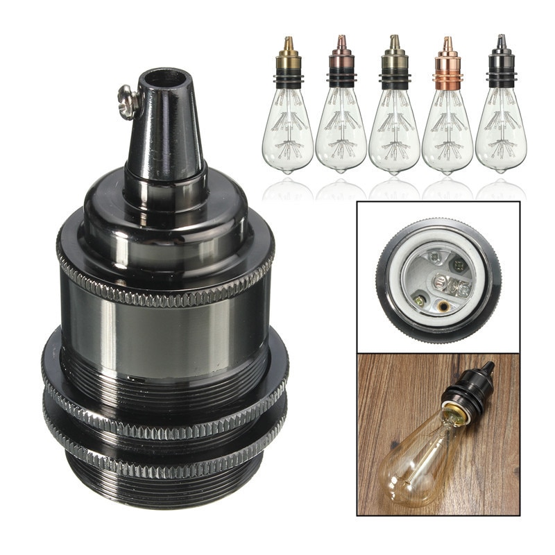 E27 / E26 Light Bulb Holder Lamp Base Retro Vintag... – Grandado