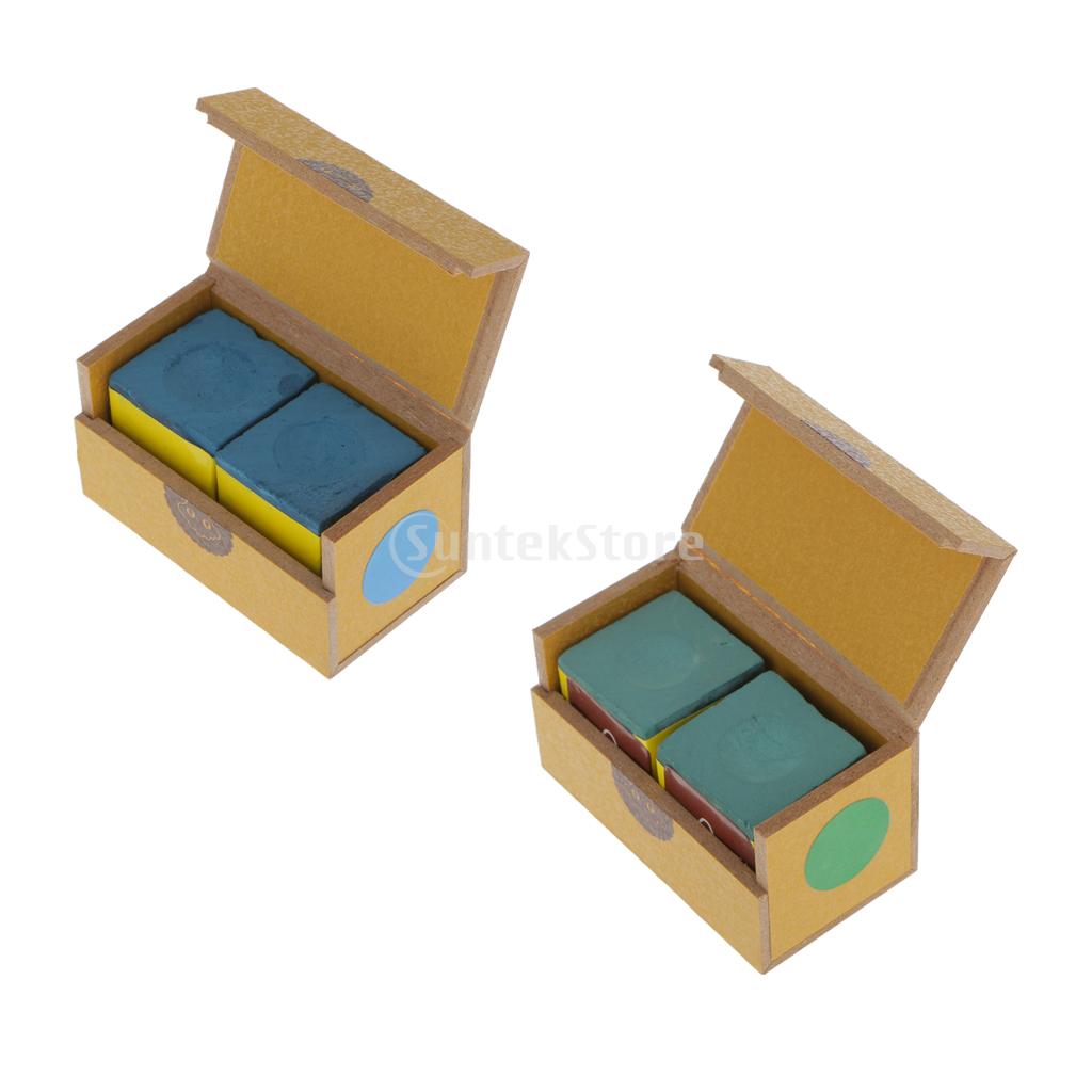 2 Cubes Pool Cue Tip Table Chalk Snooker Billiard ... – Grandado