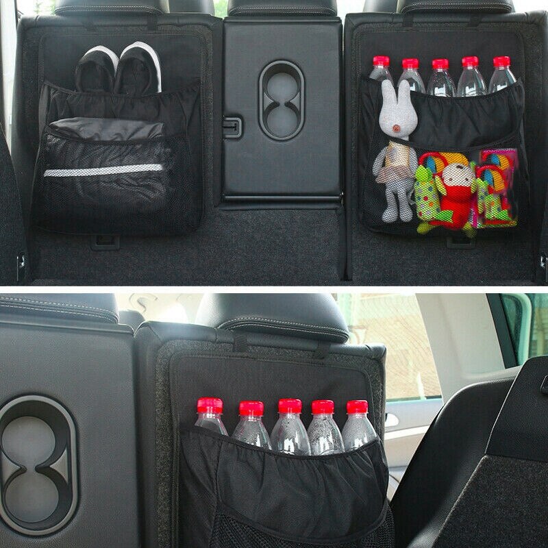 Car Net Mesh Pocket Seat Back Multi-Pocket Storage... – Vicedeal