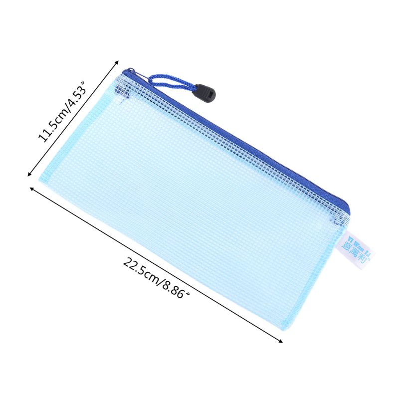 10 Pieces Zipper File Pouch Grid Document Bag Mult... – Vicedeal