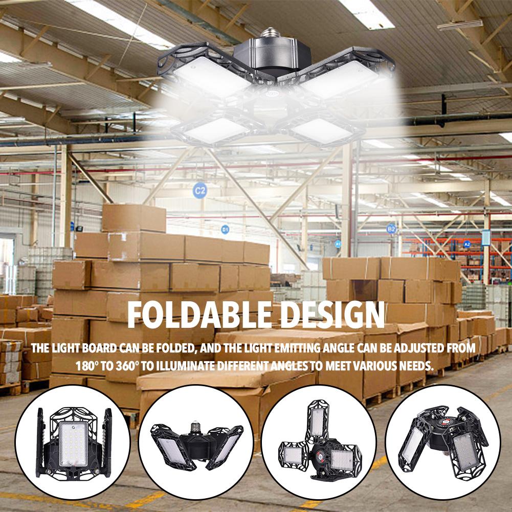Ultra-thin 120W Led Garage Light Deformable E27 Hi... – Vicedeal