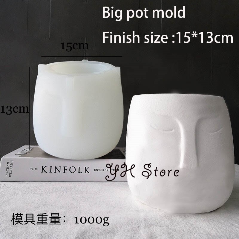 Silicone Planter Molds Concrete Flower Pot Molds F... – Grandado