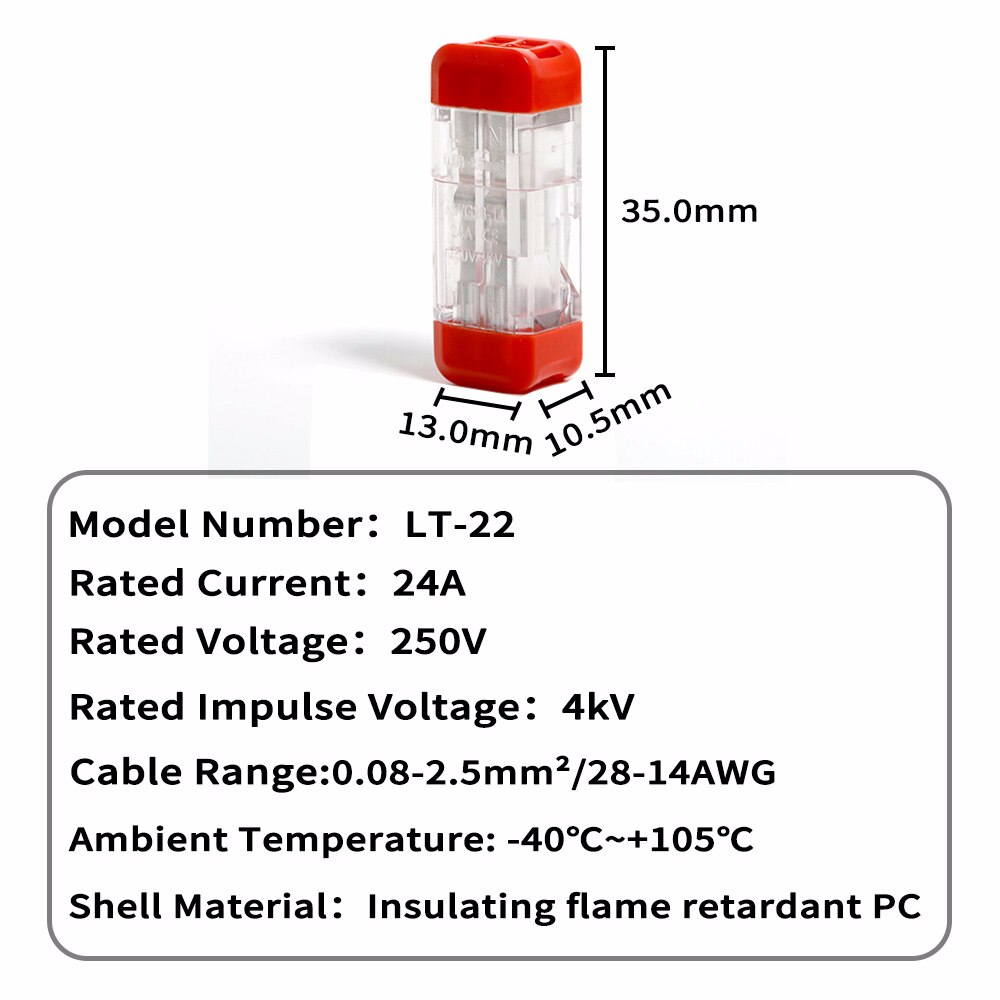 Docking type Mini Connectors Quick Wiring faston F... – Grandado