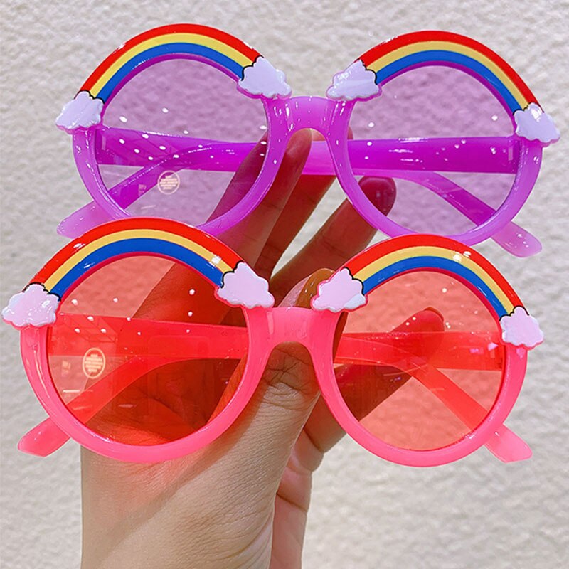 Cartoon Rainbow Baby Girls Sunglasses Summer UV400... – Grandado