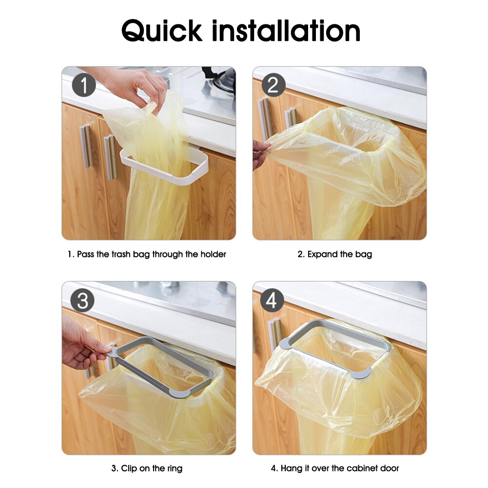 Foldable Kitchen Trash Can Trash Bin Hanging Trash... – Vicedeal