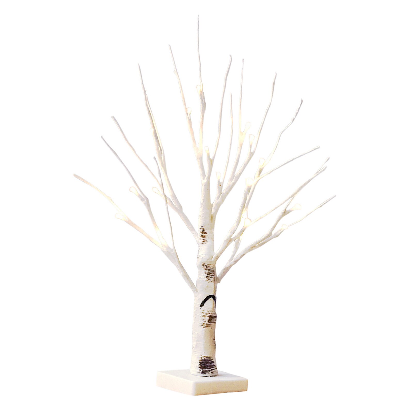 Silver Birch Twigs Tree Lights Warm White LED Ligh... – Grandado