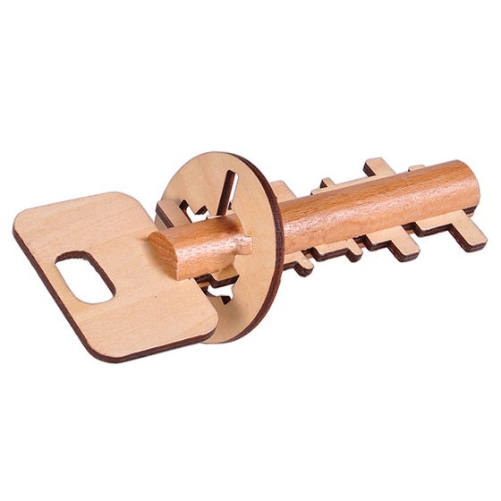 3D Wooden Brain Teaser Puzzle Key Lock - for Teens... – Vicedeal