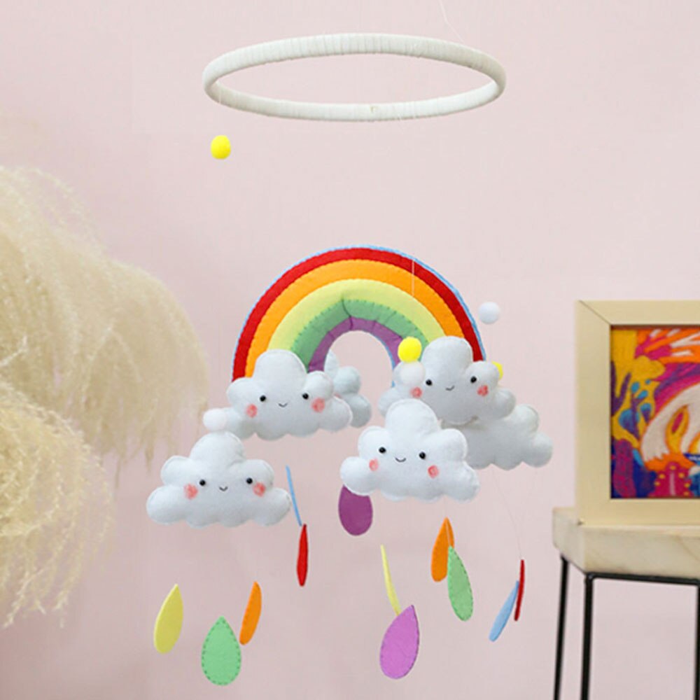 DIY Handmade make Rainbow cloud Toys Baby Crib Hol... – Grandado