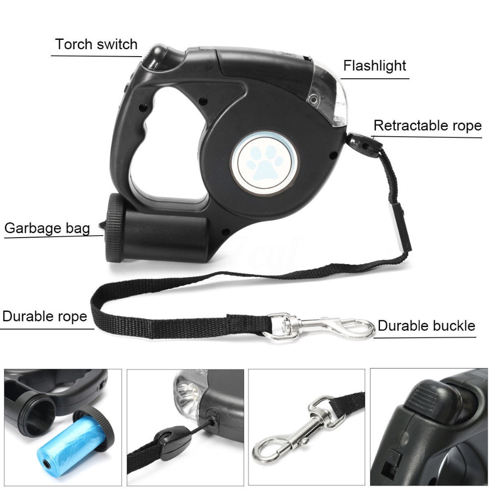 Pet Supplies Dog Collar Leash Automatic Retractabl... – Vicedeal