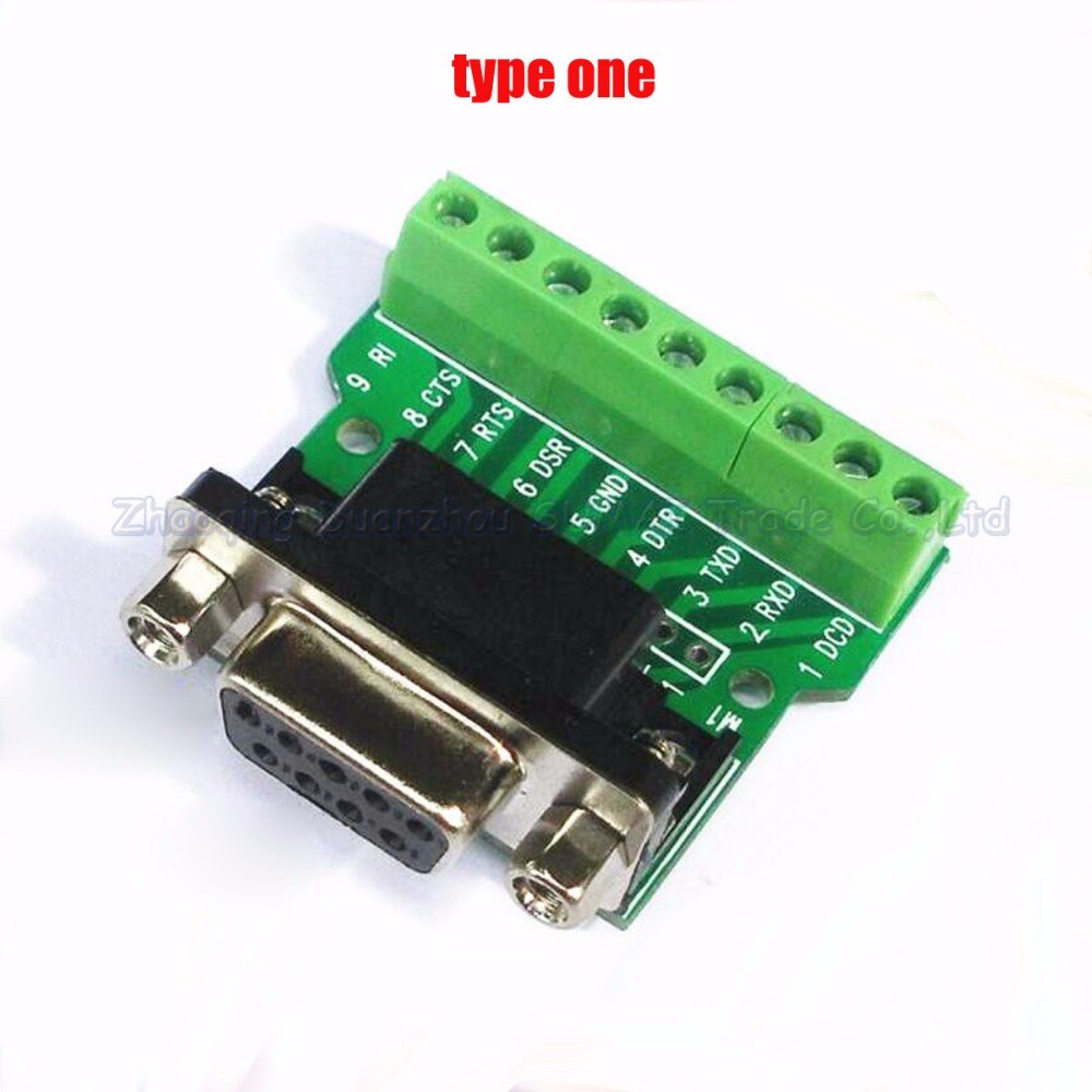 DB9 Serial port Female socket turn to wiring Termi... – Vicedeal