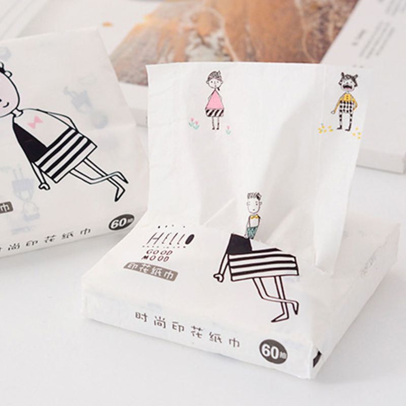 60Pcs/Pack 3 Ply Disposable Facial Paper Tissues T... – Grandado