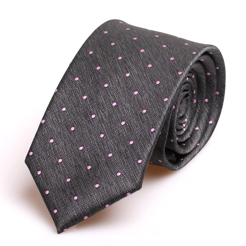 Ties for Men Grey Dot 7cm Gravata Formal Business ... – Vicedeal