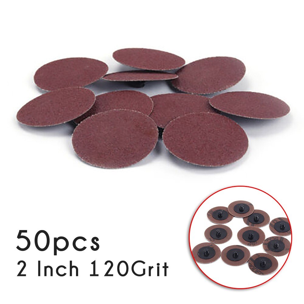 50Pcs Roll Lock Schuren Discs 2 Inch 120Grit Voor ... – Grandado