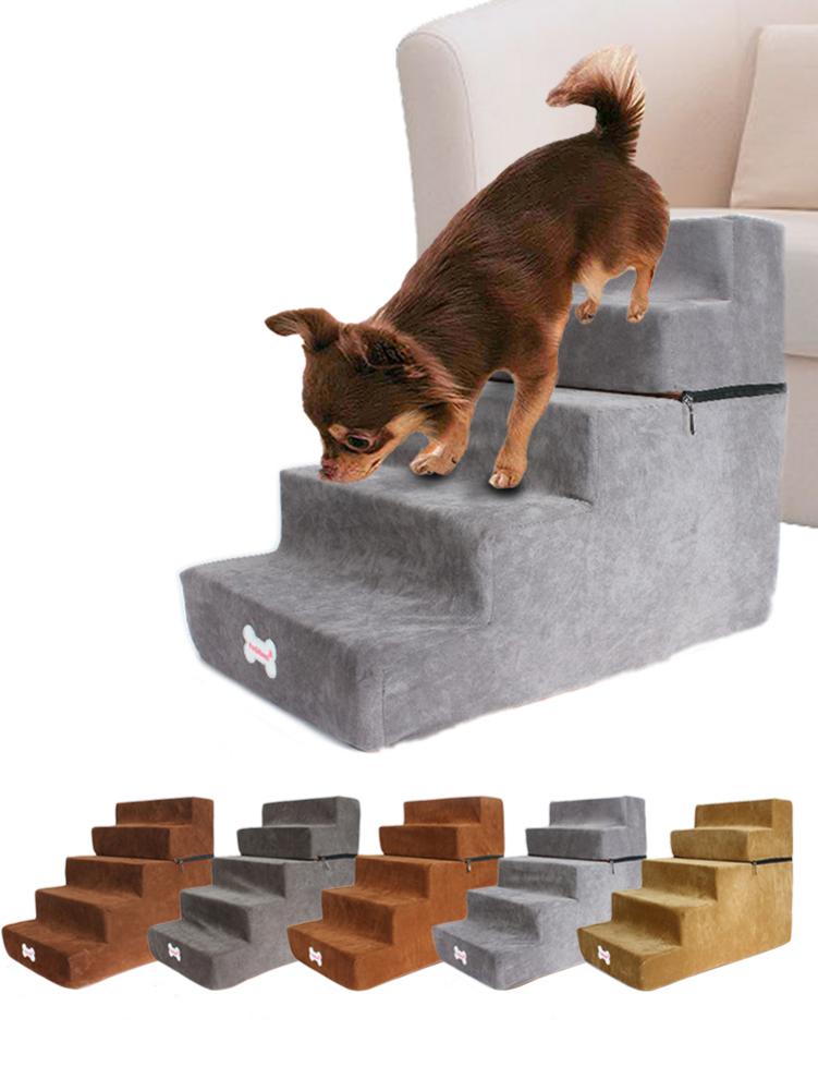 Dog Stairs Ladder 5 Pet Stairs Step Stairs for Sma... – Grandado