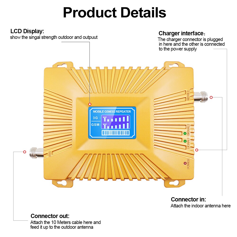 Oserjep 3G Gsm Repeater Dual Band 900 2100 Gsm/3G ... – Vicedeal