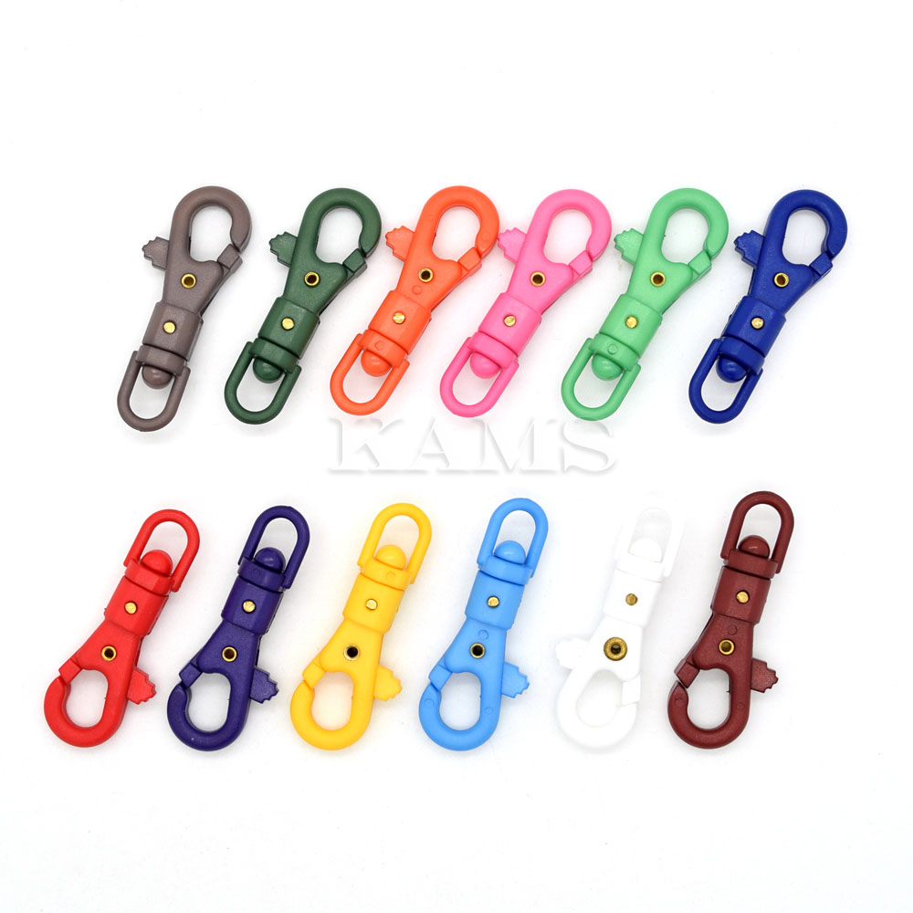 12 pcs 1/4'' Swivel Snap Colorful Plastic Hook For... – Vicedeal